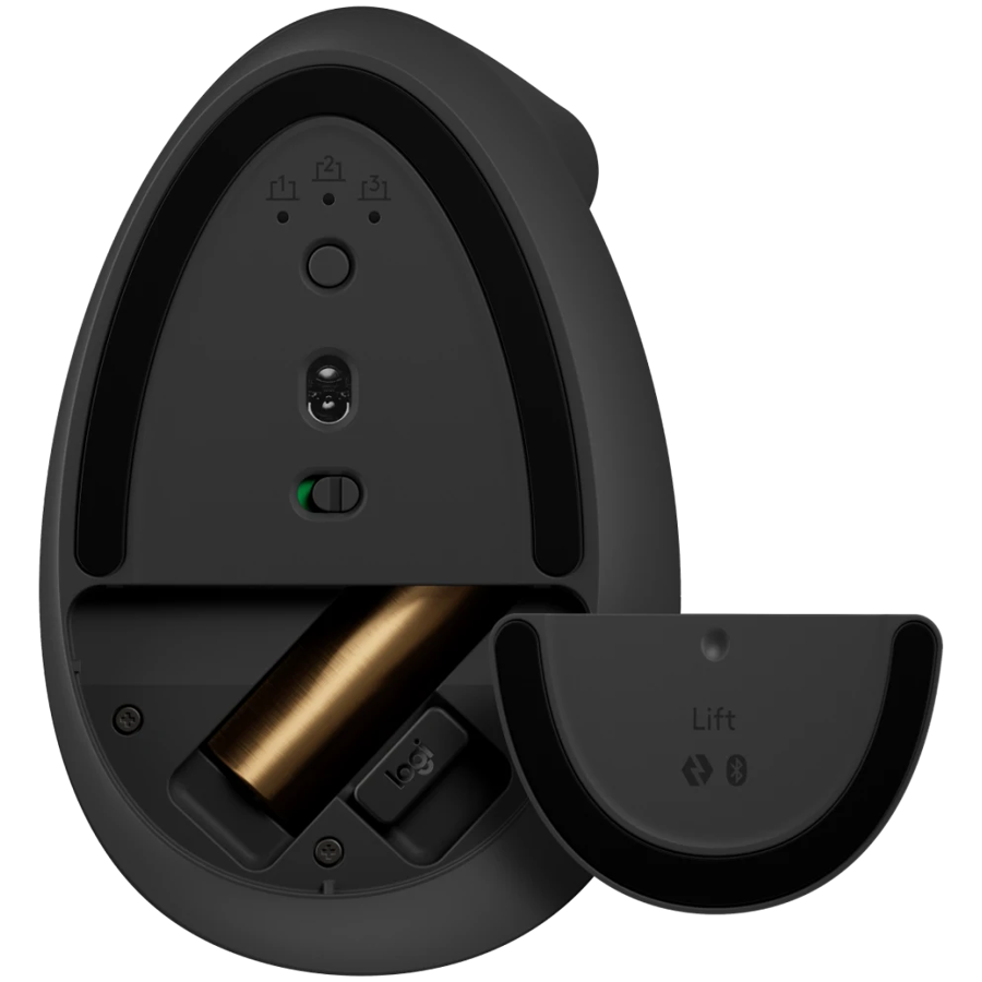 LOGITECH Lift Bluetooth Vertical Ergonomic Mouse - GRAPHITE/BLACK 910 ...