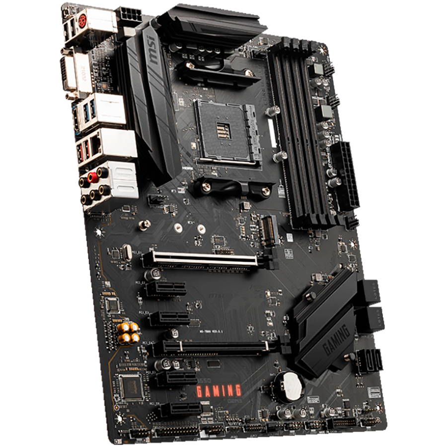 MSI Main Board Desktop B550 GAMING GEN3 (AMD B550 Chipset) AM4, 2xPCI ...